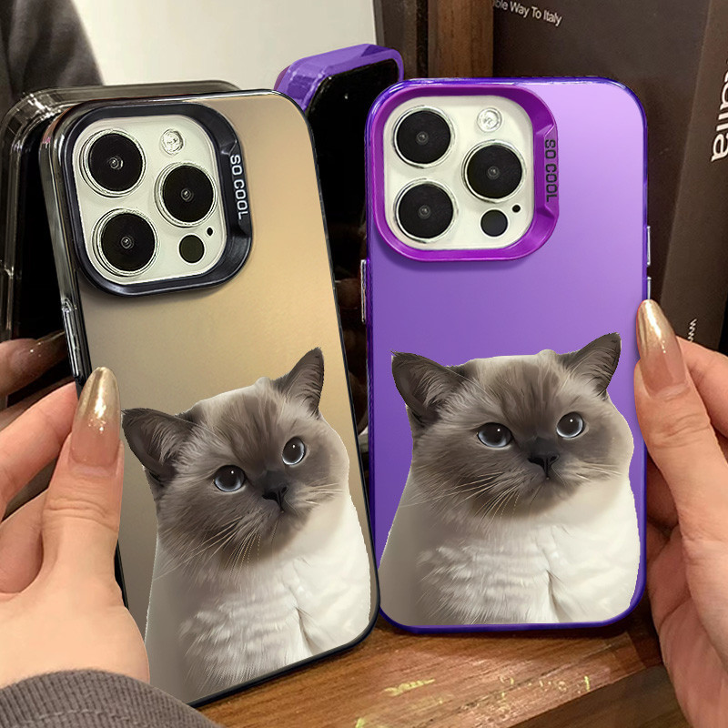 Cute Pet Cat Phone Case Compatible for IPhone 15 14 13 12 11 Plus Xr X ...