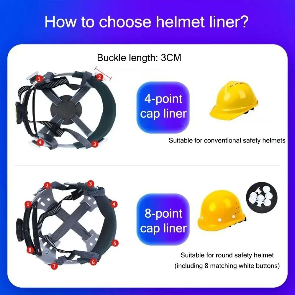 Hard Hat Insert Hat Liner Insert Adjustable Bruisesproof Universal ...