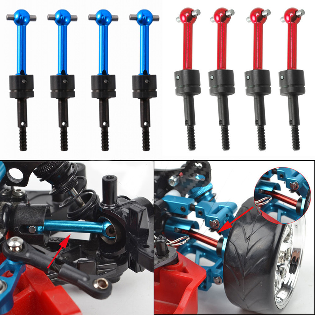 2pcs/4pcs RC Car Metal Universal Drive Shaft CVD 53792 for Tamiya TT-01 TT01 TT-02 TT02 TA04 1/ ...