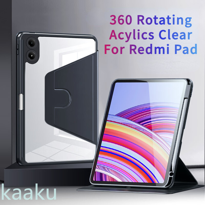 360 °Rotation Case For Redmi Pad Pro 12.1 Pad se 11 10.61 Clear Acrylic ...
