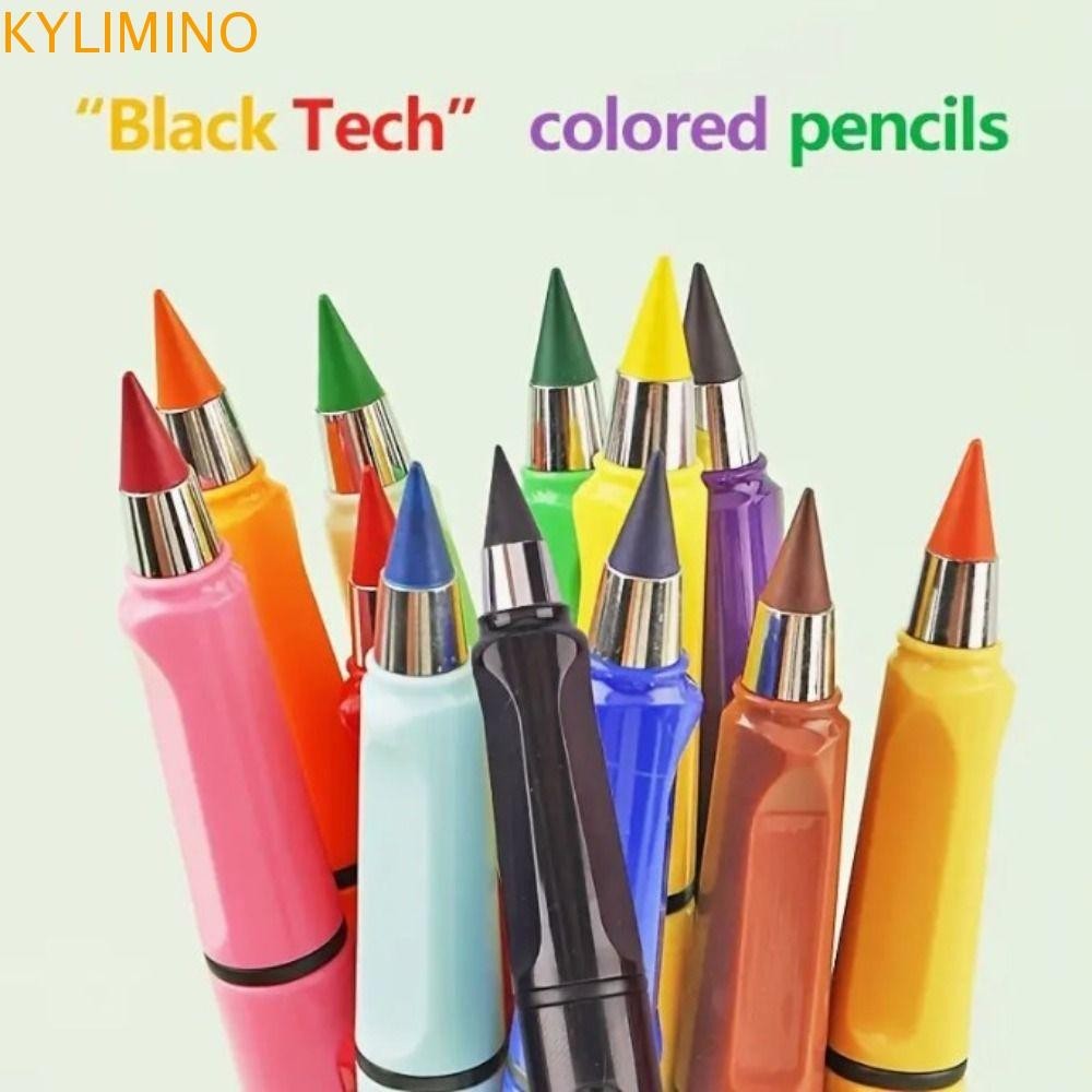 KYLIMINO Colored Permanent Pencils, Straight Pencil Not Easy To Break ...