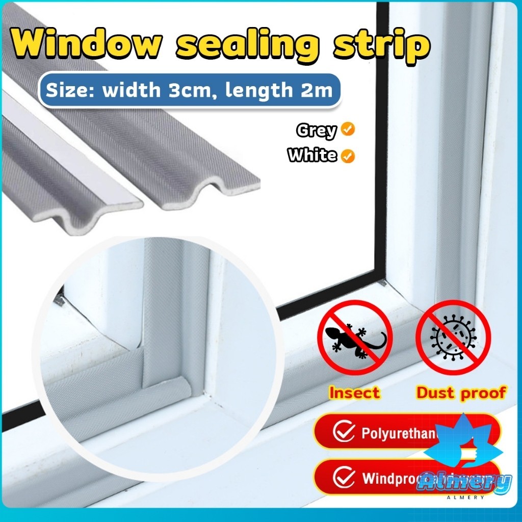 2m Waterproof Foam Seal For Sliding Window Door Gap Window Sealing ...