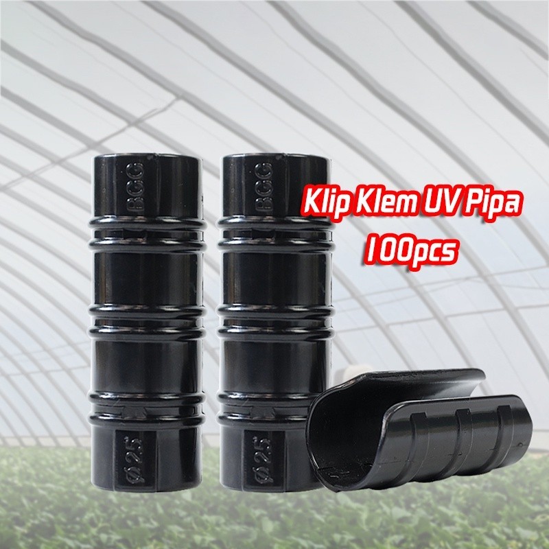 100pcs 19mm/25mm Greenhouse Snap Clamp Plastic Black Snap Clamp Garden ...