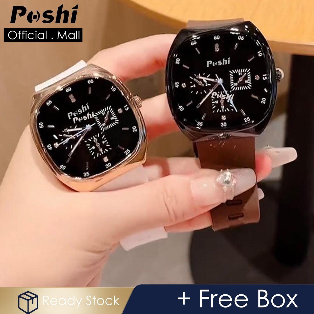 POSHI Original Luxury silicone strap Fashion Ladies Waterproof Watch ...