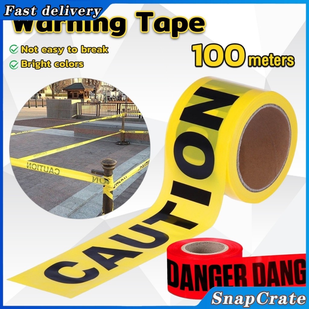 Snap Caution Tape (Non-Adhesive) Isolated Barricade Yellow and Red ...