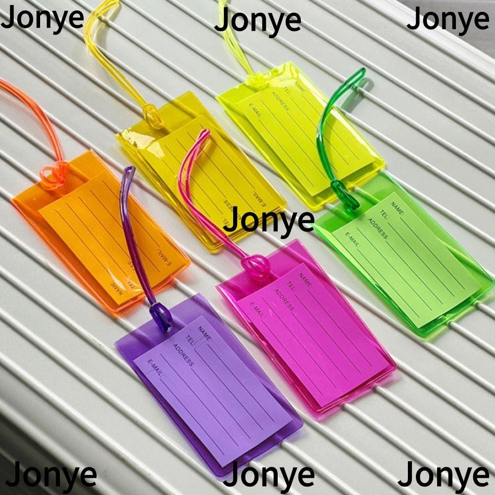 JONYE Suitcase PVC Luggage Tag, Transparent Visible Anti-lost Suitcase ...