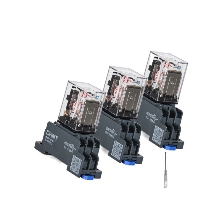 დZhengtai intermediate relay 220v AC 8 feet small dc24v electromagnetic 12 DC 14 feet 380 base ...