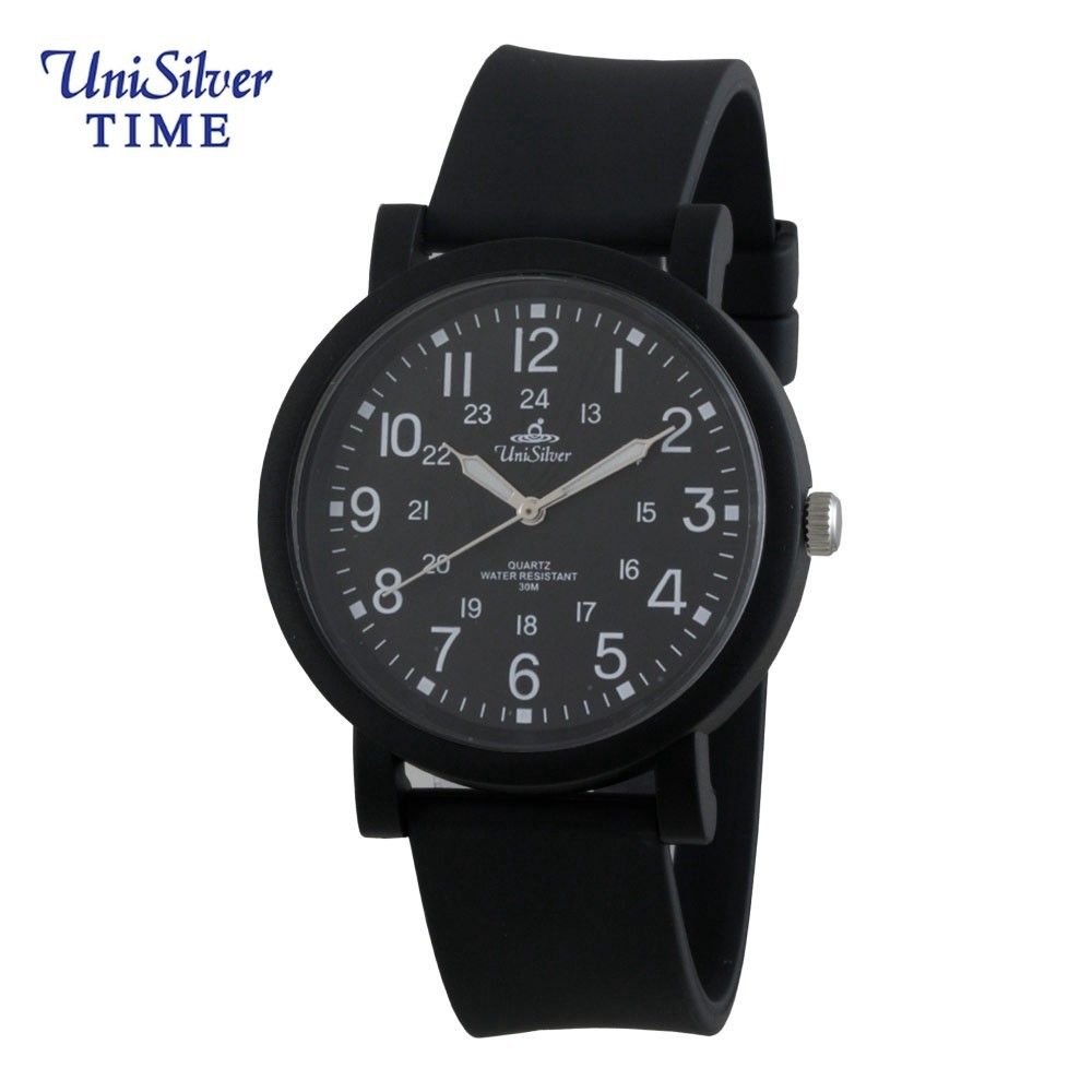 UniSilver TIME DUSK RENEGADE Men's Analog Dark Green / Black Rubber ...