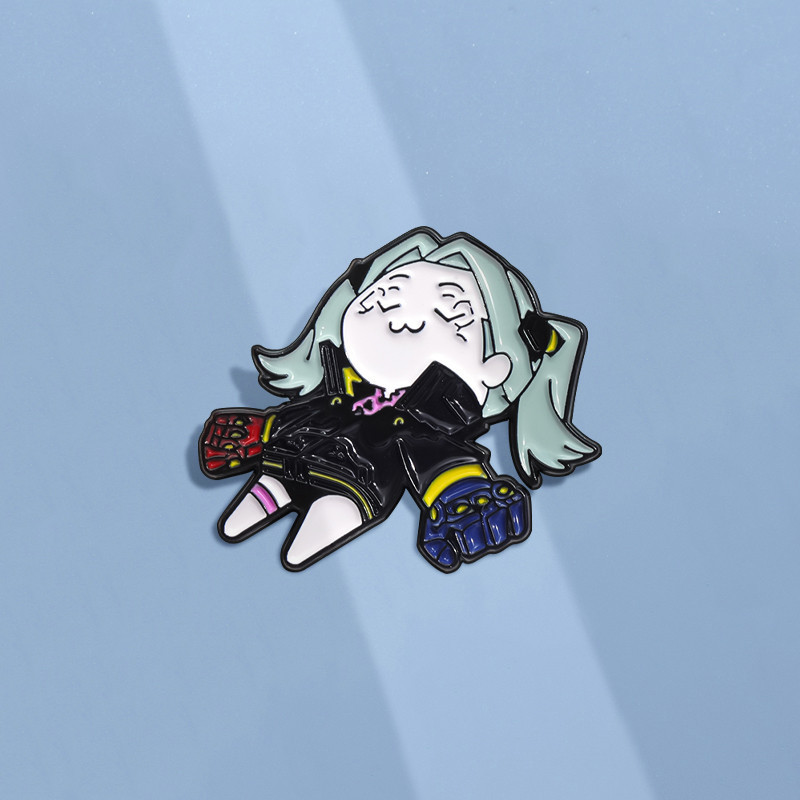 Cartoon Cyberpunk Edgerunners Rebecca Brooch Anime Game Pins Lapel ...