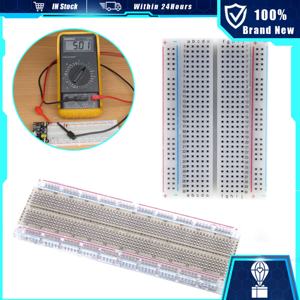 Universal Test Breadboard 400/830 Point PCB Board MB102 Test Develop ...