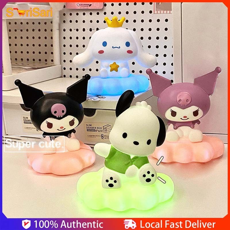 Sanrio 3D Cloud Night Light Kuromi Cartoon LED Light Toy Anime Bedside ...
