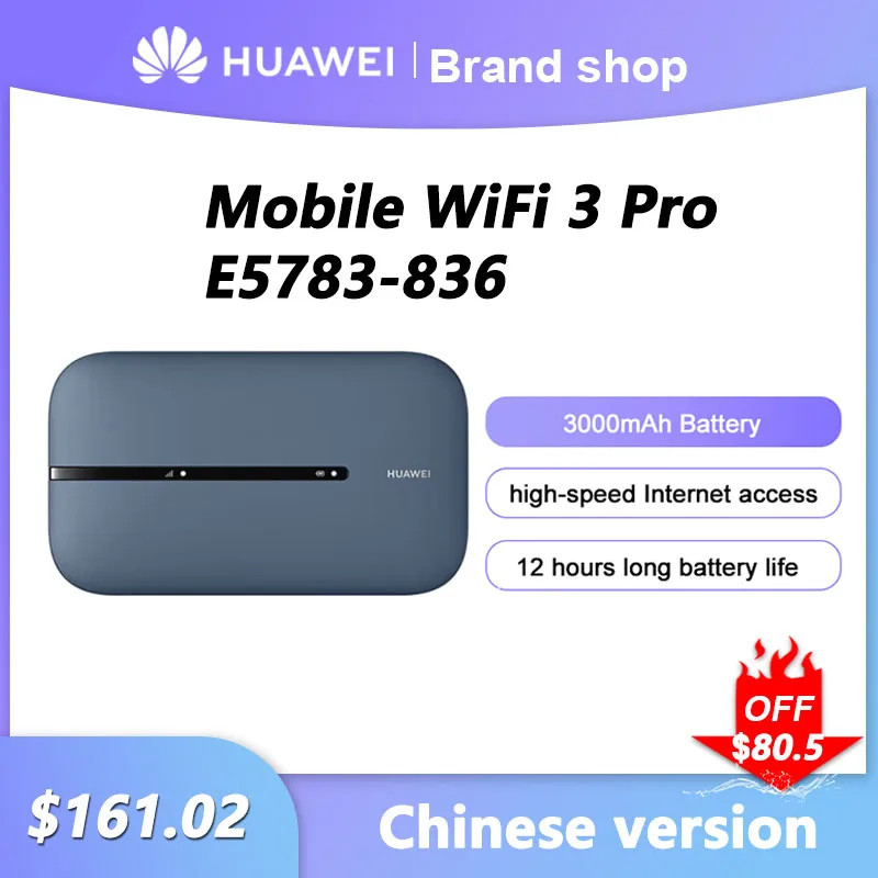 Original Huawei Mobile WiFi 3 Pro Router E5783-836 Wireless Wifi ...