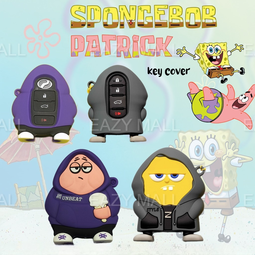 Sarung Kunci Kereta Spongebob Patrick Perodua Car Alarm Remote Keyless ...
