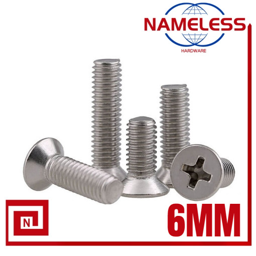 (10PCS) STAINLESS 304 JF BOLT METRIC SIZE MM SIZE M6 MACHINE BOLT ...