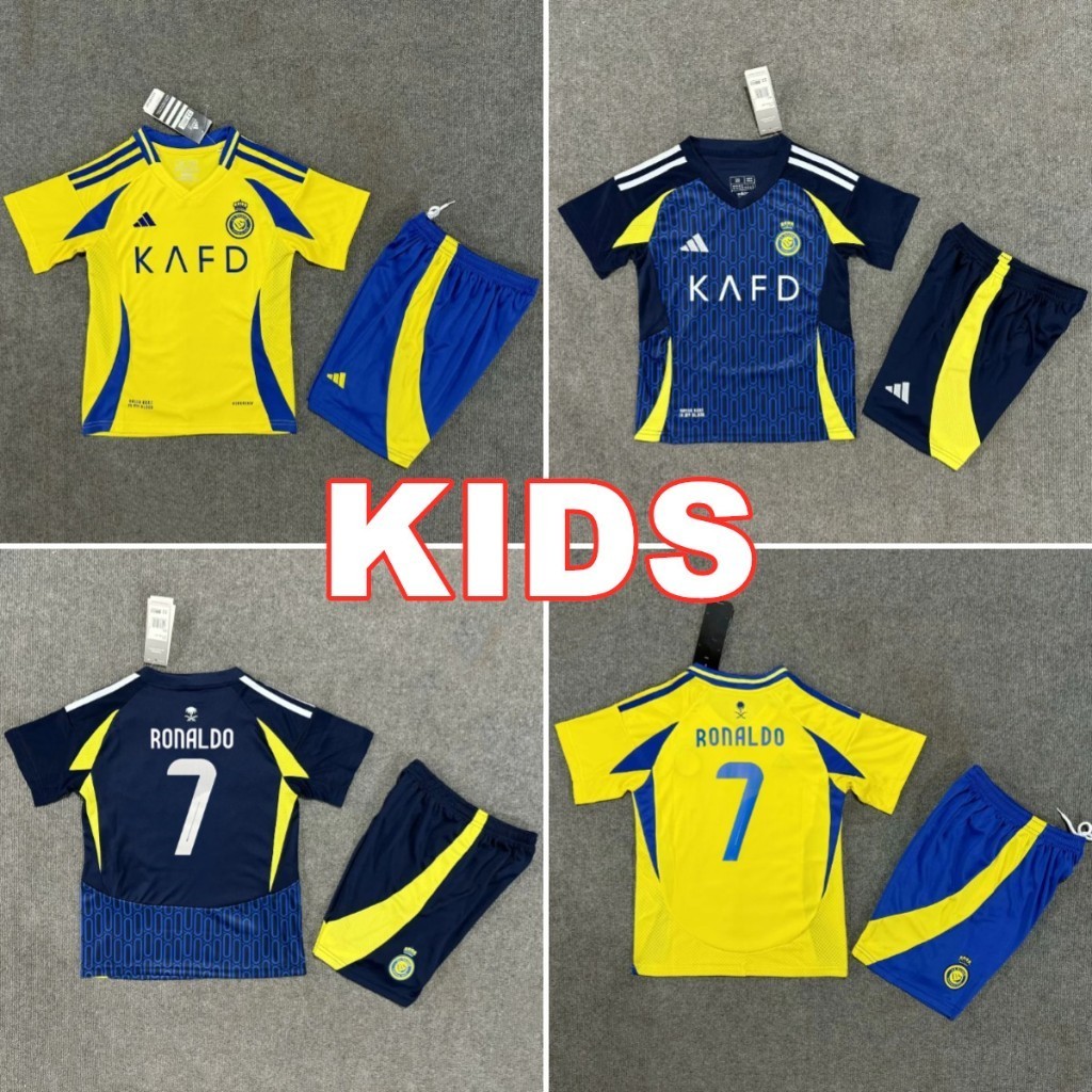 2024 2025 Al FC RONALDO CR7 Kids kit Football Jersey Fan Edition ...