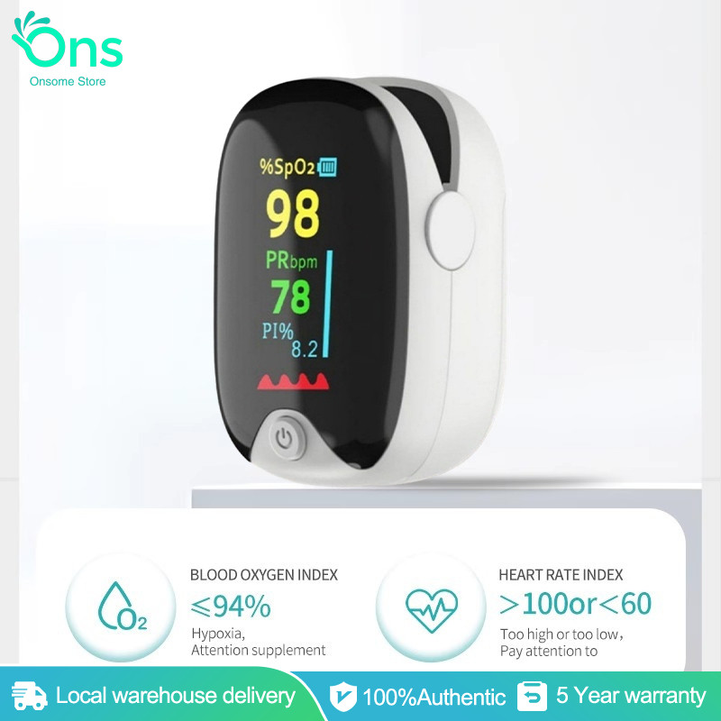 Oximeter with Respiratory Rate Rechargeable USB Pulse Finger Blood ...