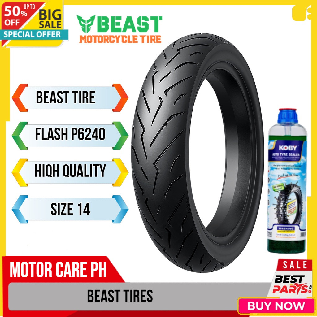 BEAST TIRE [SIZE 14] FLASH P6240 + Freebies | Shopee Philippines