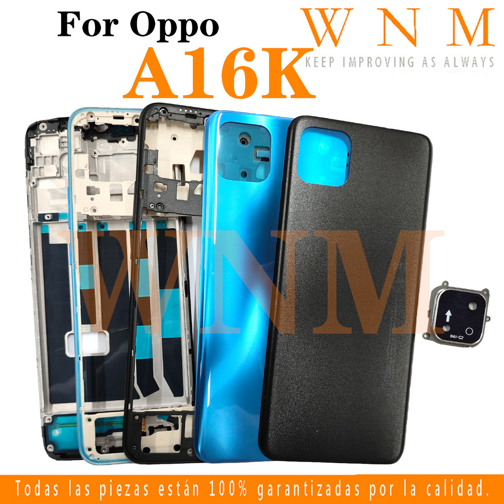 For OPPO A16K CPH2349 A16E CPH2421 LCD Front Frame Bezel Back Battery ...