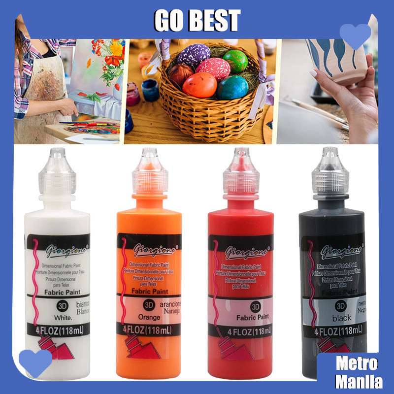 Multicolor Fabric Paint 3d stereo manual Diy Hand-Painted Graffiti ...