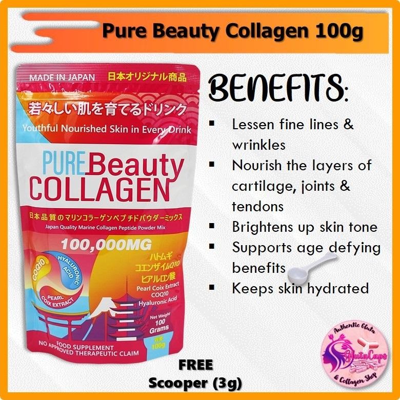 Pure Beauty Collagen Powder 100,000mg PureBeauty Collagen PBC | Shopee ...