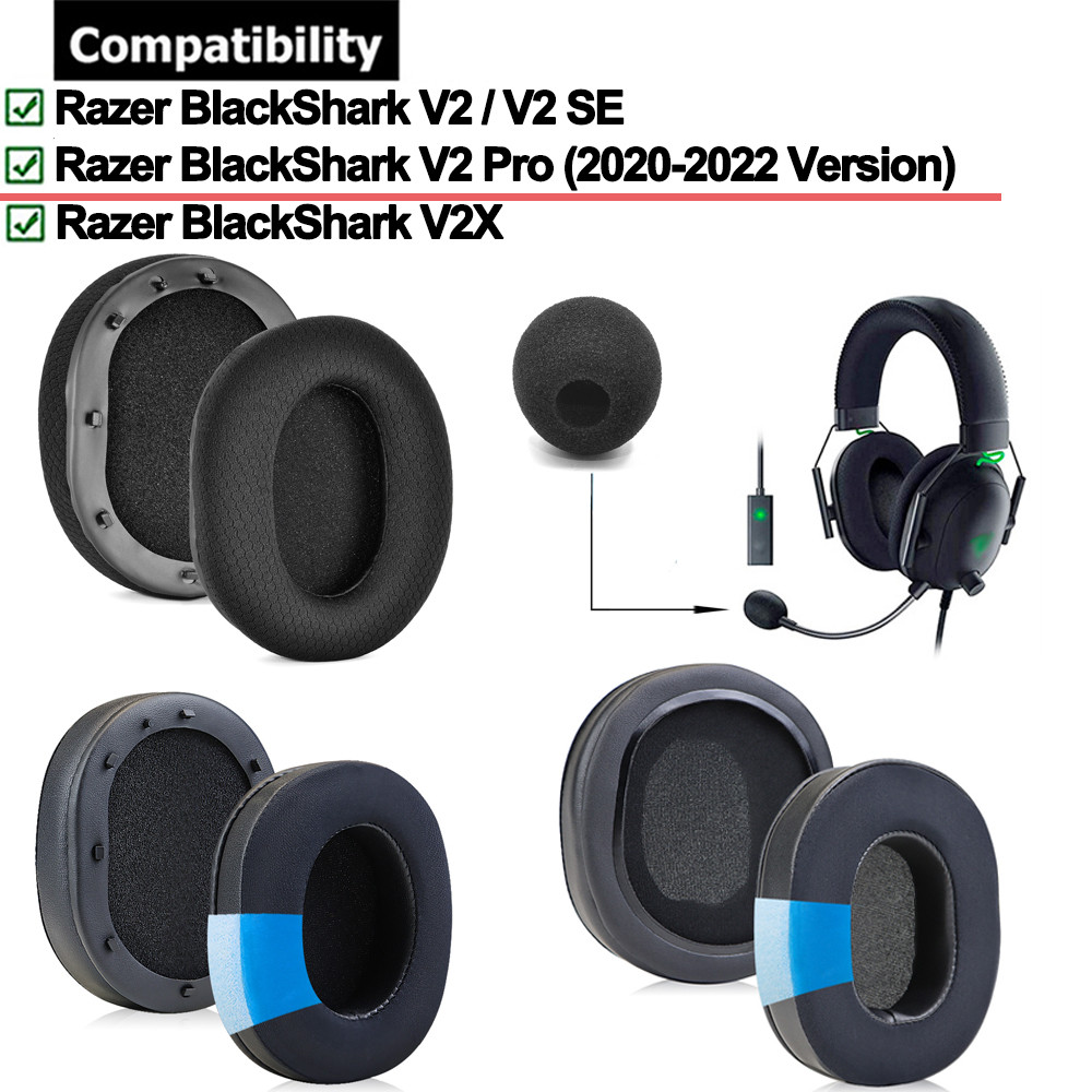Ear Pads Cushions for Razer BlackShark V2 / V2 SE / V2 Pro (2020-2022 ...