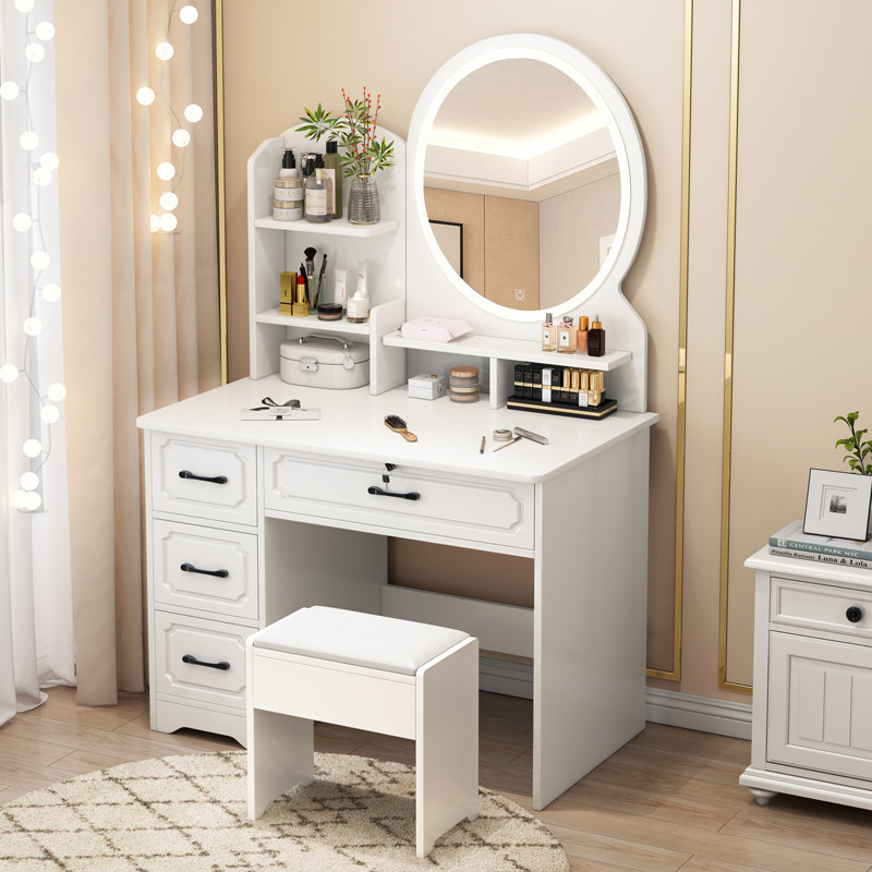 European Style Makeup Vanity Table Integrated Modern Simple Internet ...
