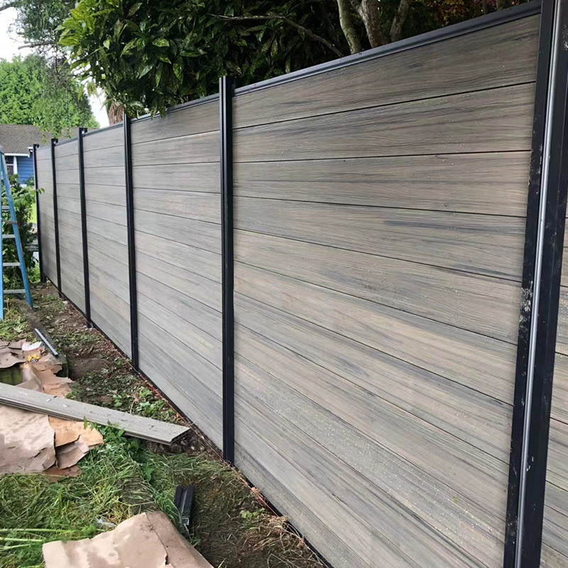 Aluminum Alloy Plastic Wood Fence for Courtyard Garden Villa Plastic ...