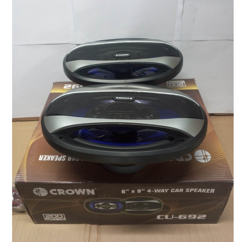 ORIGINAL CROWN CU-692 6x9” 4-Way Car Speaker | Shopee Philippines