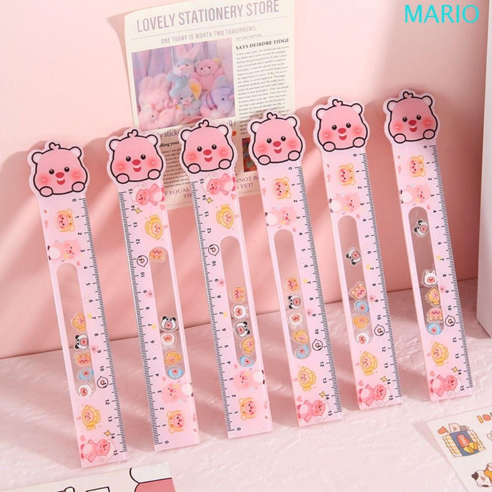 MARIO Boring Shaking Toy Ruler, Kuromi Kitty Loopy Panda Student ...