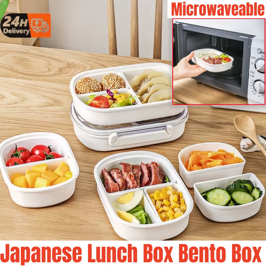 Lunch Box Bento Box fresh-keeping Detachable Compartment Microwave Safe ...