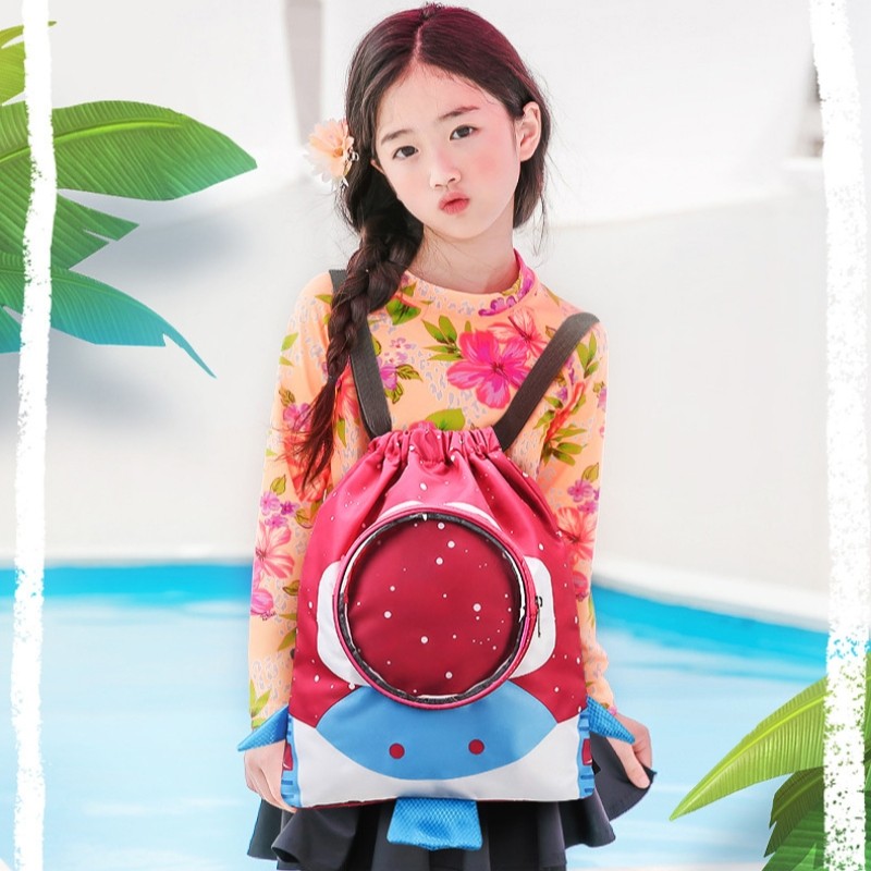 Waterproof Oxford Kids Swimming Bag Portable Beach Backpack Dry Wet ...