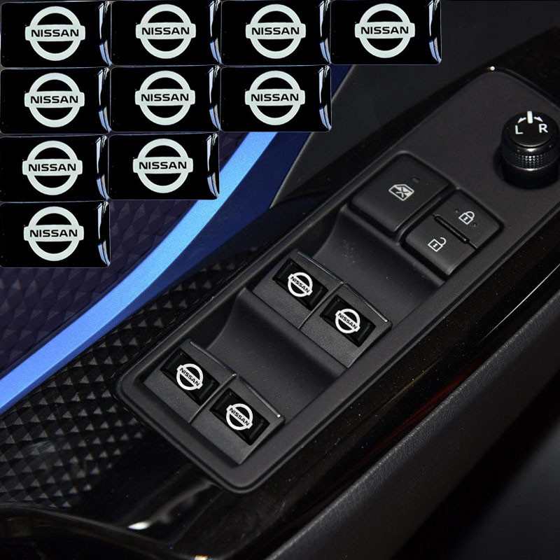 [Ready Stock] 10PCS Car Door Window Lift Button Stickers Decal ...