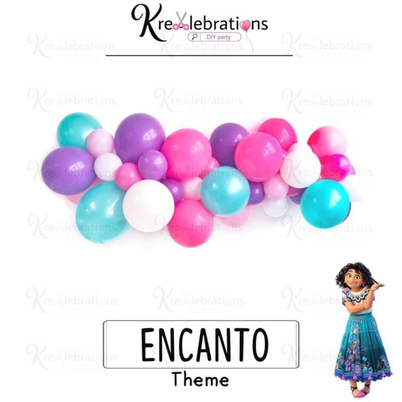 Encanto Mirabel Isabela Dolores theme Balloon Arch Garland Birthday ...