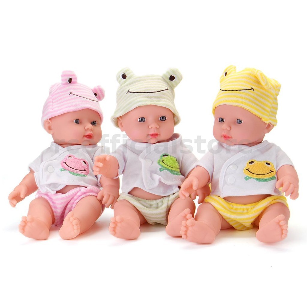 w/ Dummy Sounds Crying Talking Baby Doll Full Body Vinyl Silicone ...