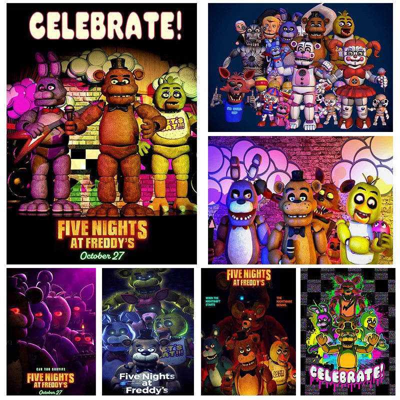 Popular poster FNAF in Freddy Ultimate's Five Nights Picture Living ...