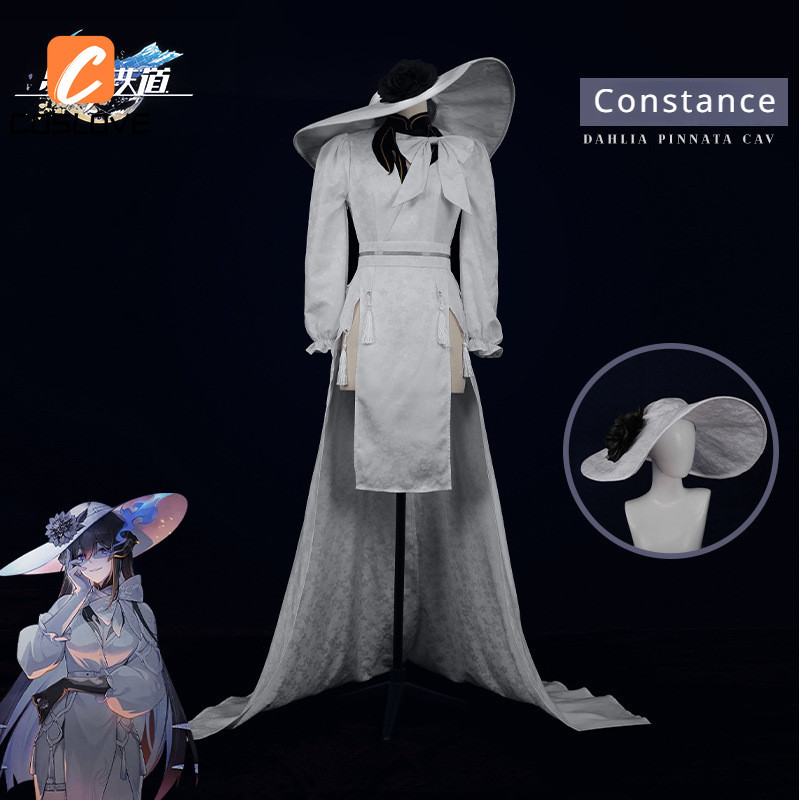 Honkai Star Rail Constance Cosplay Clothing Full Set Costume White ...