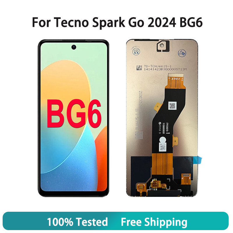 For Tecno Spark Go 2024 BG6 LCD Display Touch Screen Replacement ...