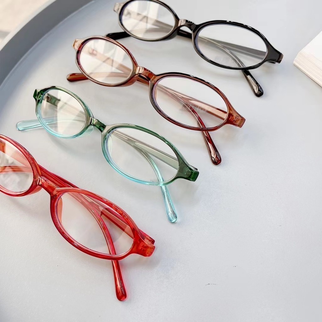 LOYO Vintage Y2K Gradual Narrow Japanese Retro Transparent Lens ...