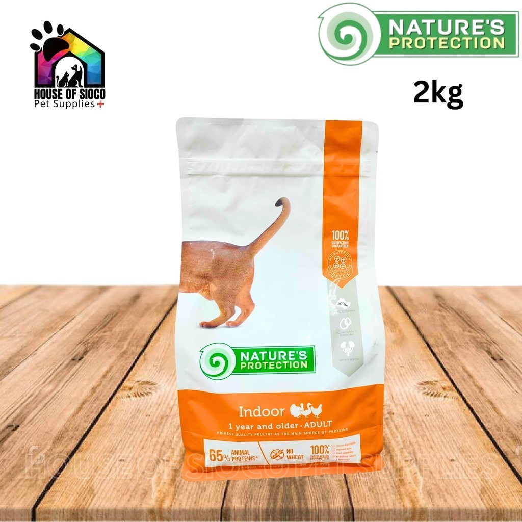 Nature's Protection Indoor Adult Dry Cat Food 2kg | Shopee Philippines