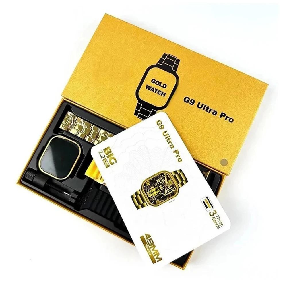 2024 G9 Ultra Pro Gold Smart Watch Ultra Series 8 Bluetooth Call Men's ...