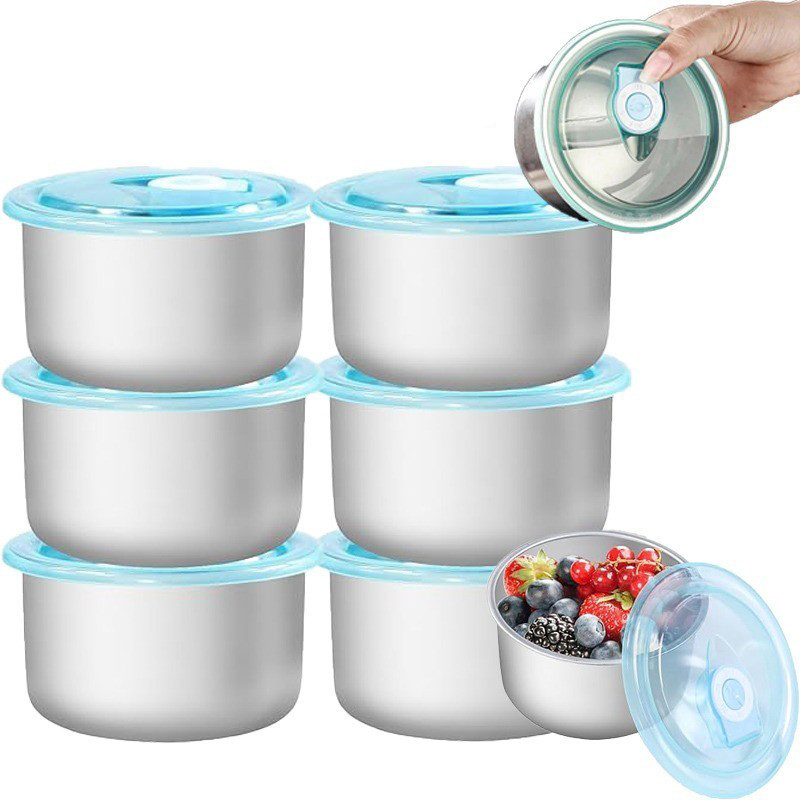 304 Stainless Steel Fresh-keeping Box Vegetables Fresh Food Storage Box ...