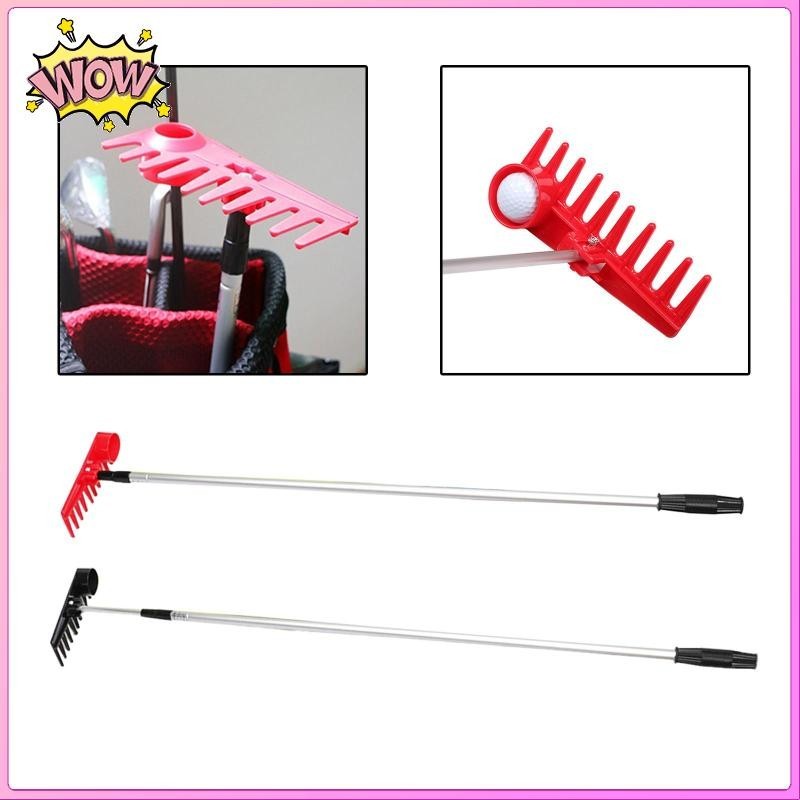 [ Golf Bunker Rake with Golf Ball Collector with Handle Golf Sand Rake ...