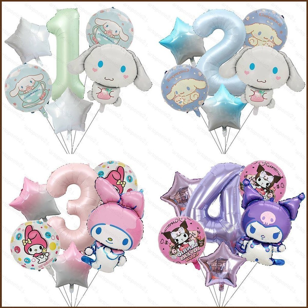 Kira Sanrio Themed Decoration Celebrate Party Kuromi Melody Balloon Set ...
