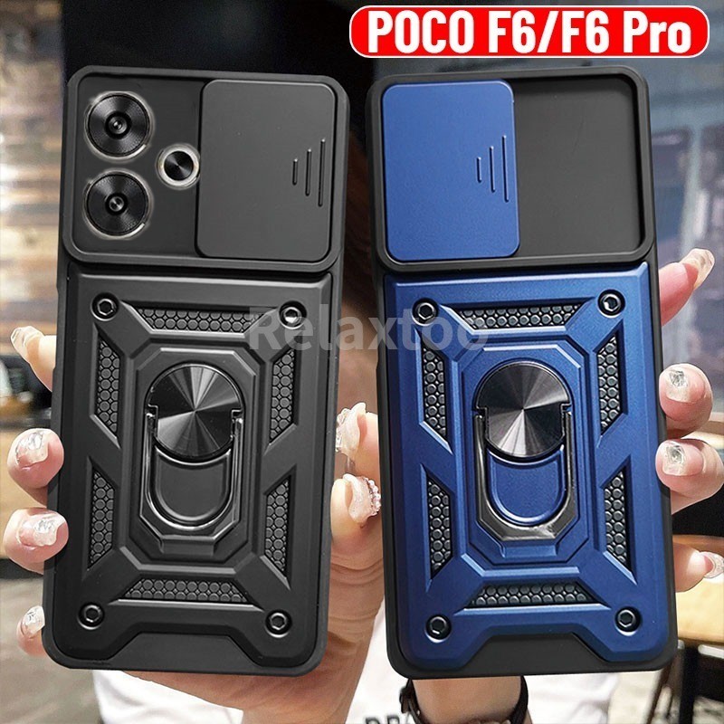 Pocof6 2024 Shockproof Armor Casing For Xiaomi Poco F6 Pro Pocophone
