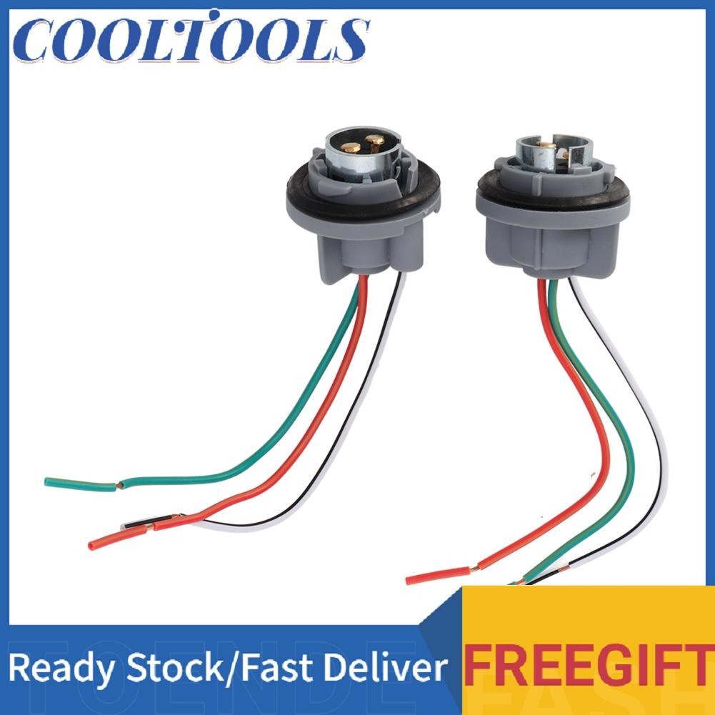 Cooltools 2Pcs Bulbs Sockets Harness LED Wiring Wire Replacement 12V ...