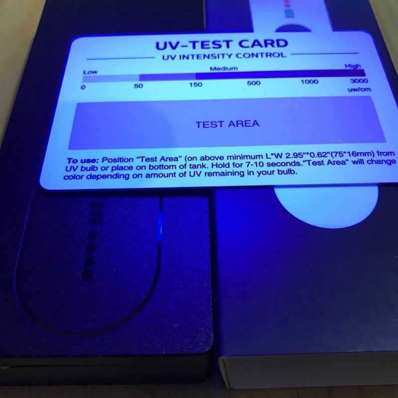 Hard PVC Card For Blue / Ultraviolet / UV Testing (UV-Test-01-Ultra ...