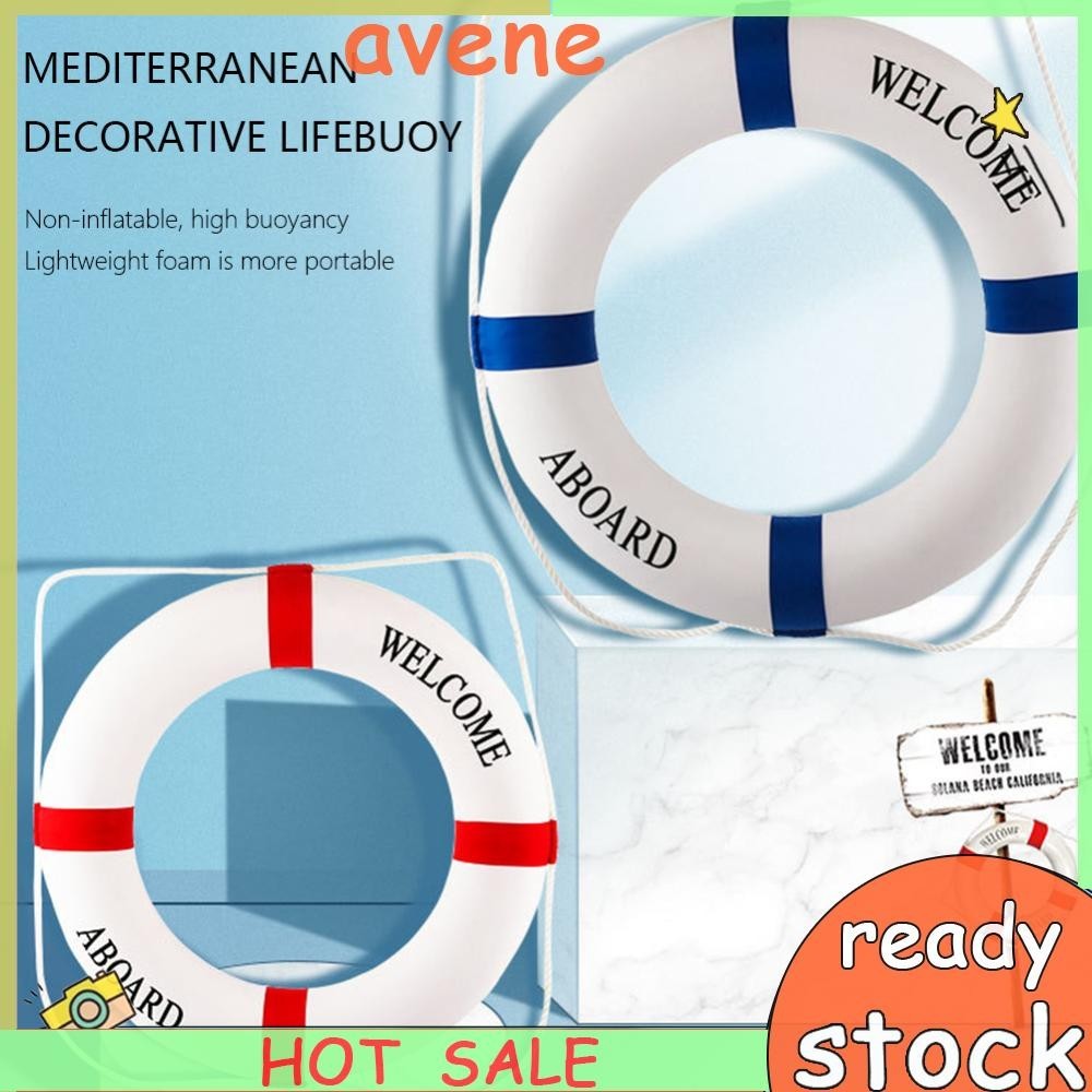 Swim Foam Ring Aboard Nautical Lifesaving Floating Ring For Pool Lake
