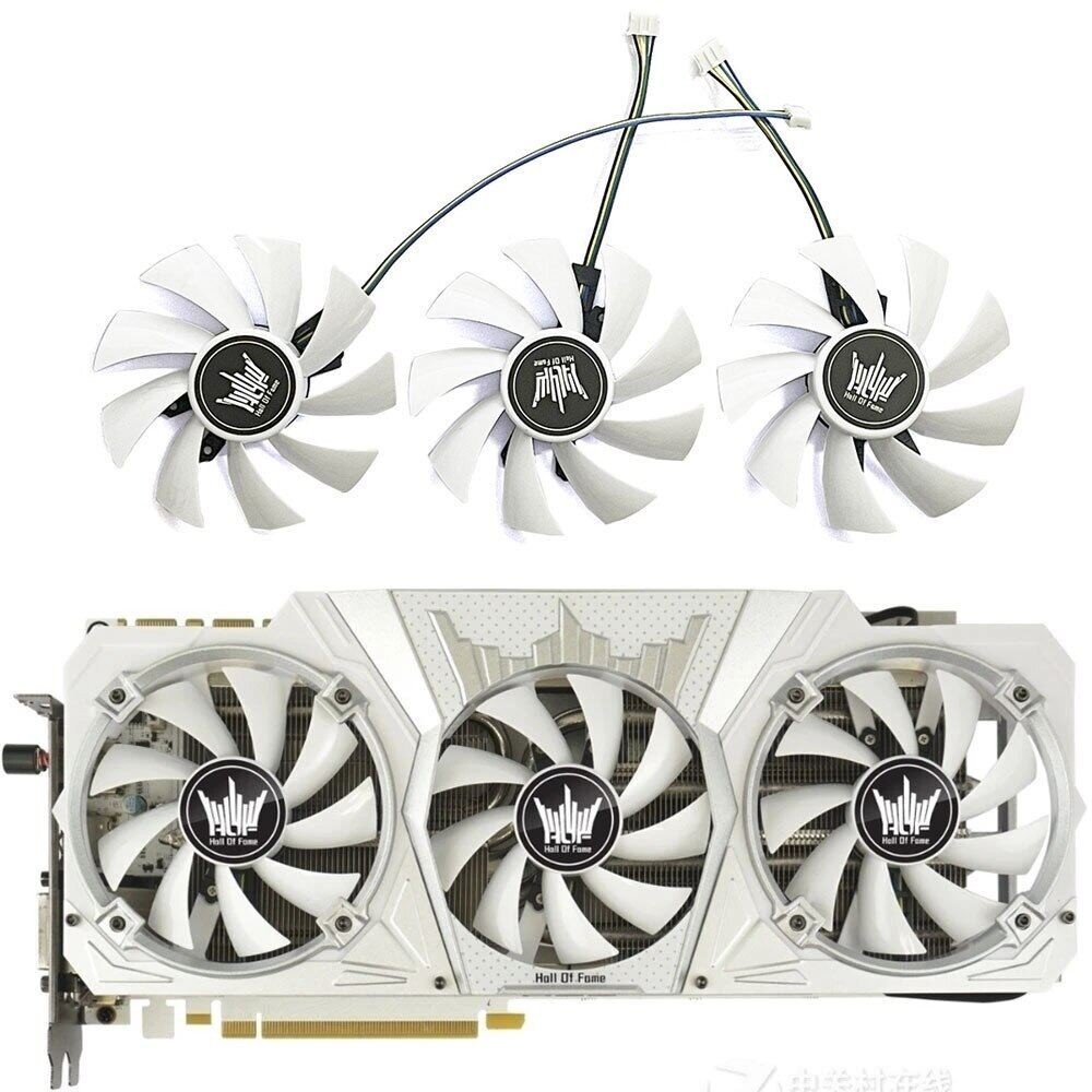GG+NEW 1LOT 87MM GA92S2H GTX 1080 HOF GPU Fan，For GALAXY / KFA2 GTX ...