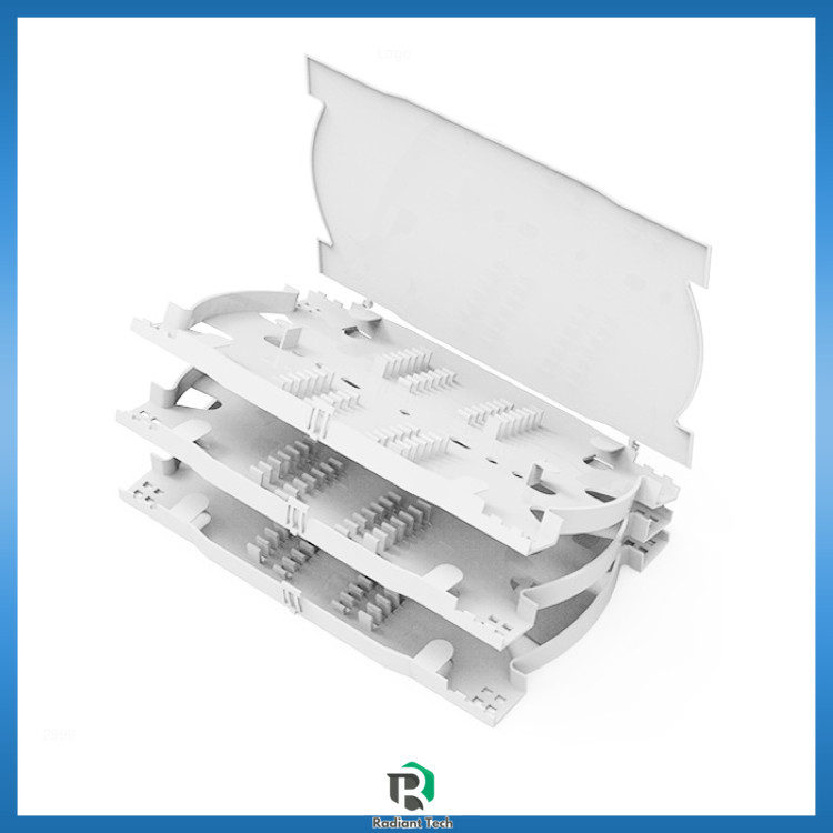 Fiber Optic Splice Tray 12/24 Core Termination Box White Pigtail Fiber ...