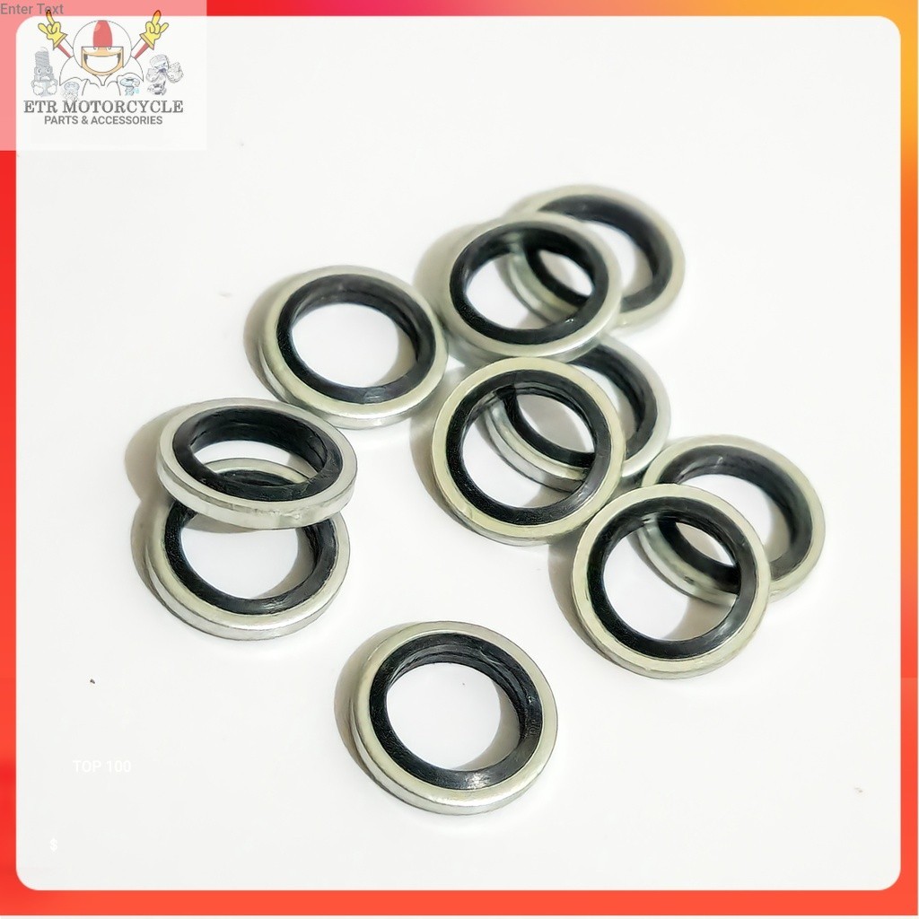 Universal Motorcycle Banjo Bolt Sealing Washers - M10 Size (1 Piece ...